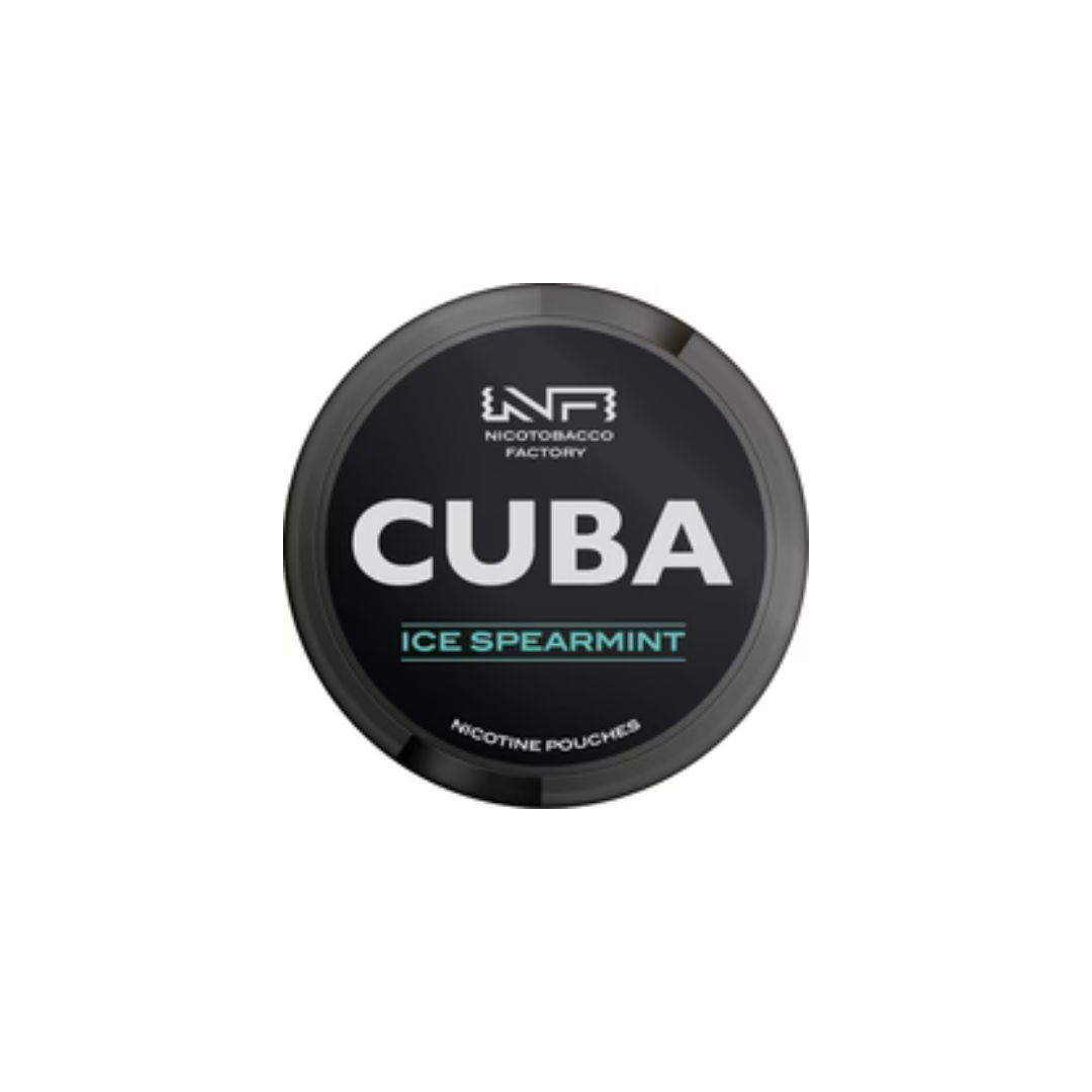Buy CUBA Black Ice Spearmint Nicotine Pouches Online – SnusLjus