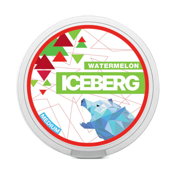 Buy ICEBERG Watermelon Medium Nicotine Pouches Online – snusljus