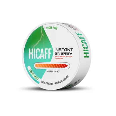 Buy Hicaff Fresh Mint Caffeine Snus - Nicotine Pouches Online – Snusljus SL